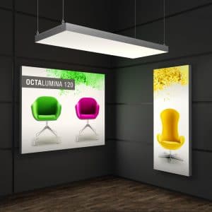 LED lysvegg, storformat for veggmontering | 4 størrelser - Display Norge